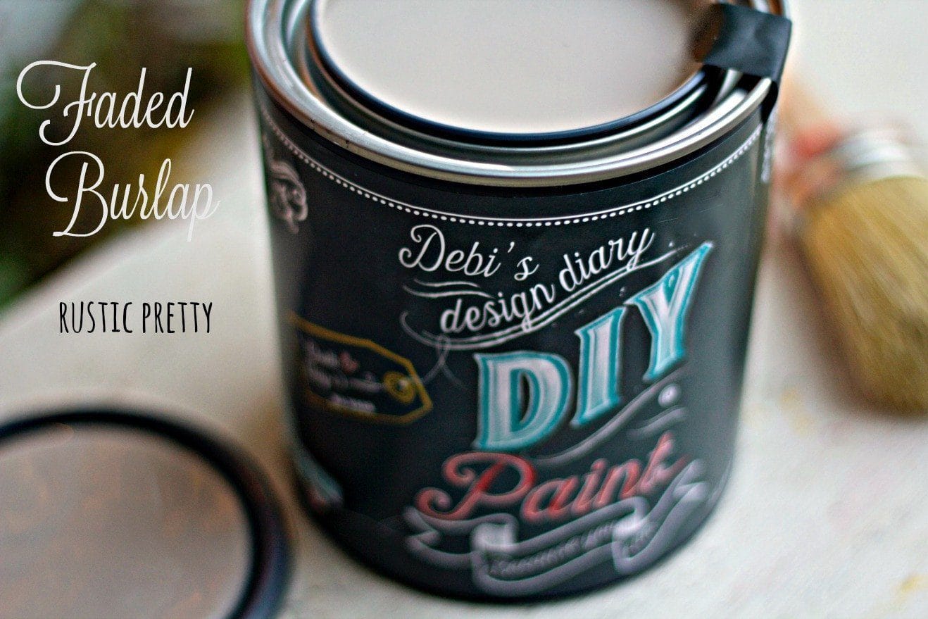 Faded Burlap DIY Paint • The Turquoise Iris