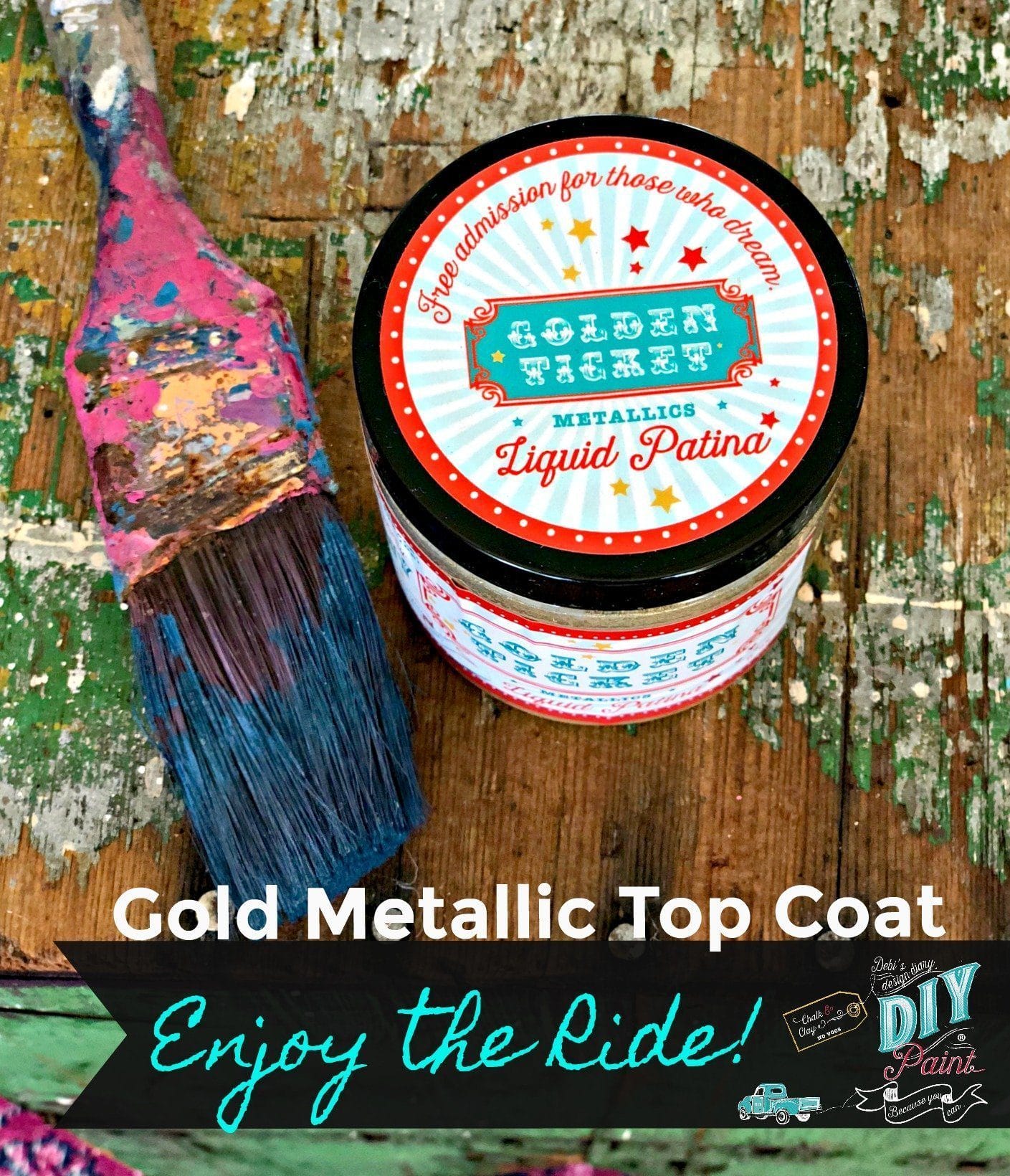 Gold Liquid Patina AKA Golden Ticket • The Turquoise Iris