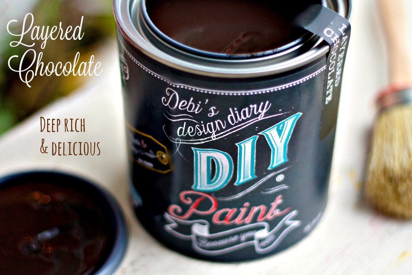 Layered Chocolate DIY Paint • The Turquoise Iris